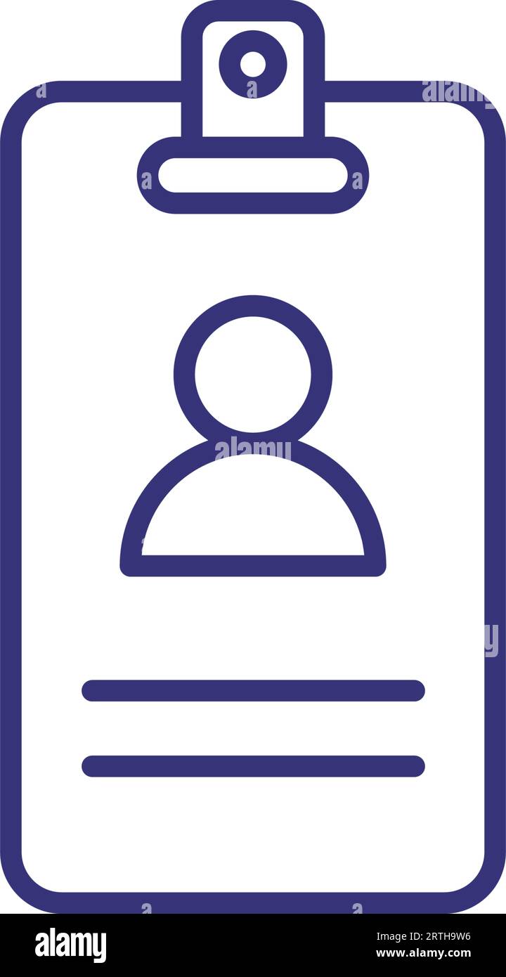 Line icon card holder Cut Out Stock Images & Pictures - Alamy