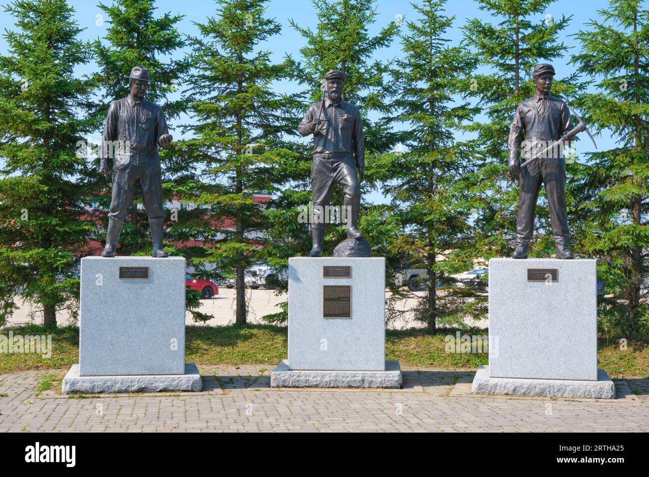 The three men who discovered gold and developed mines near Timmins ...