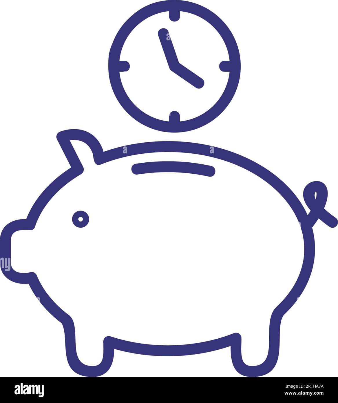 Save time line icon Stock Vector Image & Art - Alamy