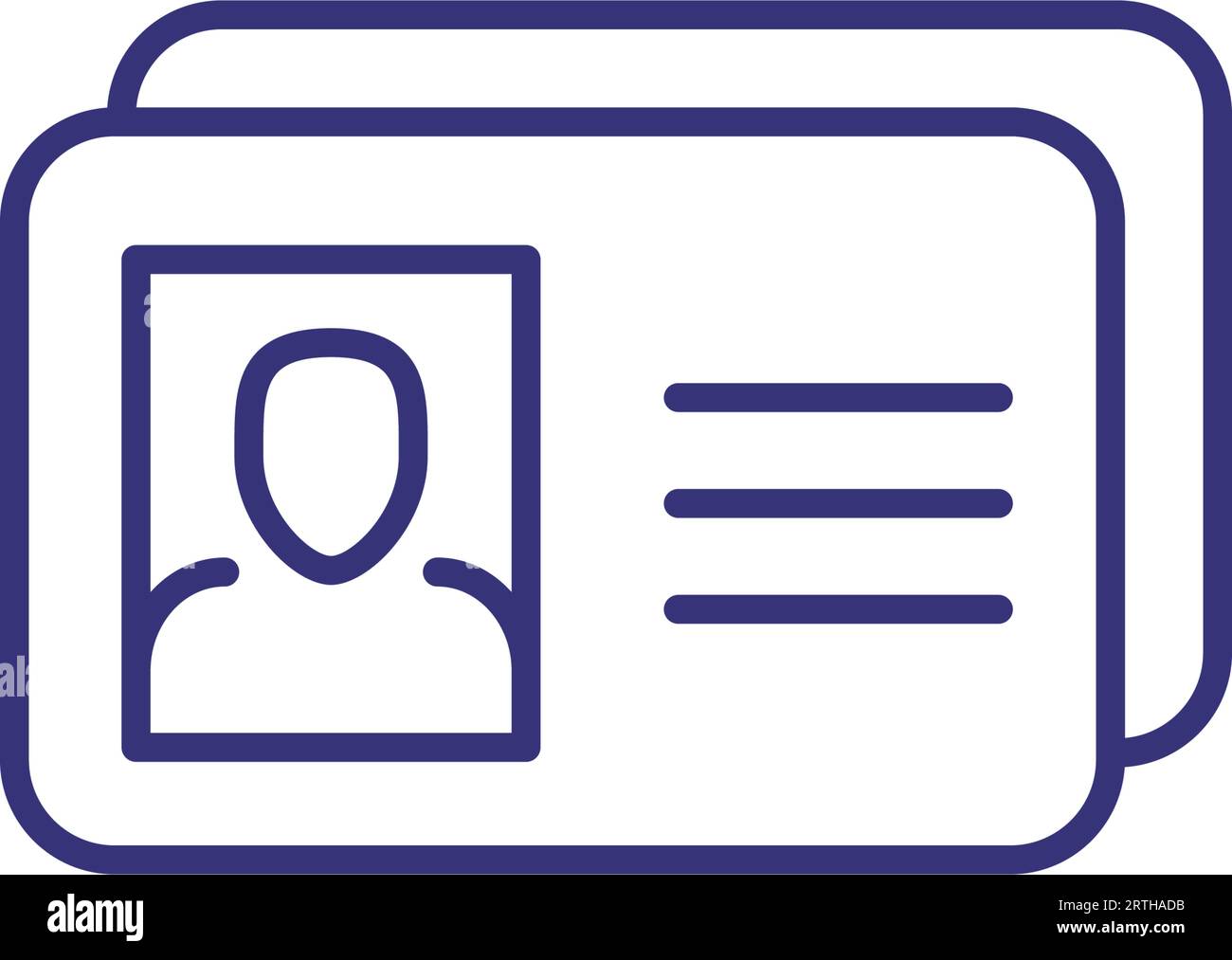 Minimal id card Cut Out Stock Images & Pictures - Alamy