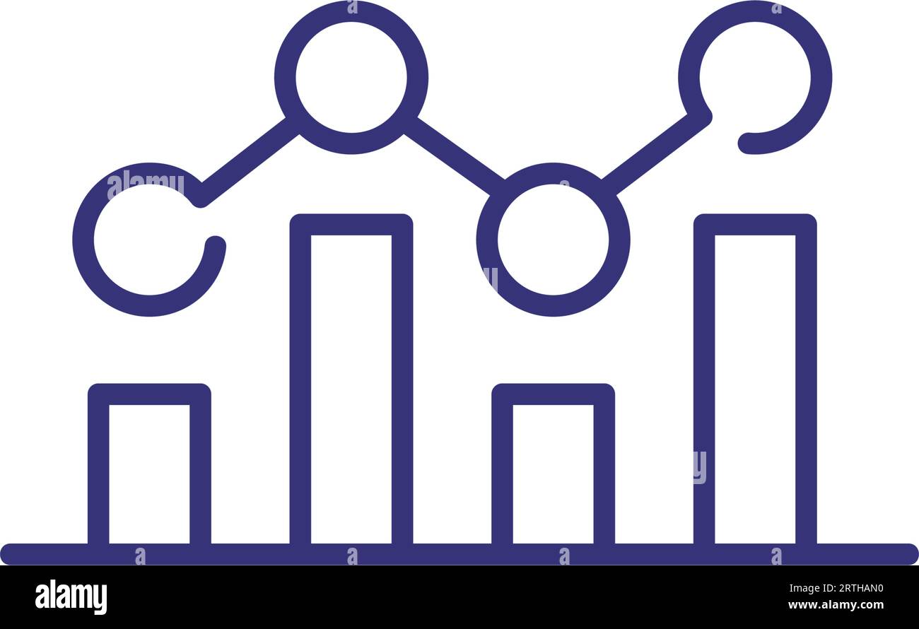 Line chart line icon Stock Vector Image & Art - Alamy