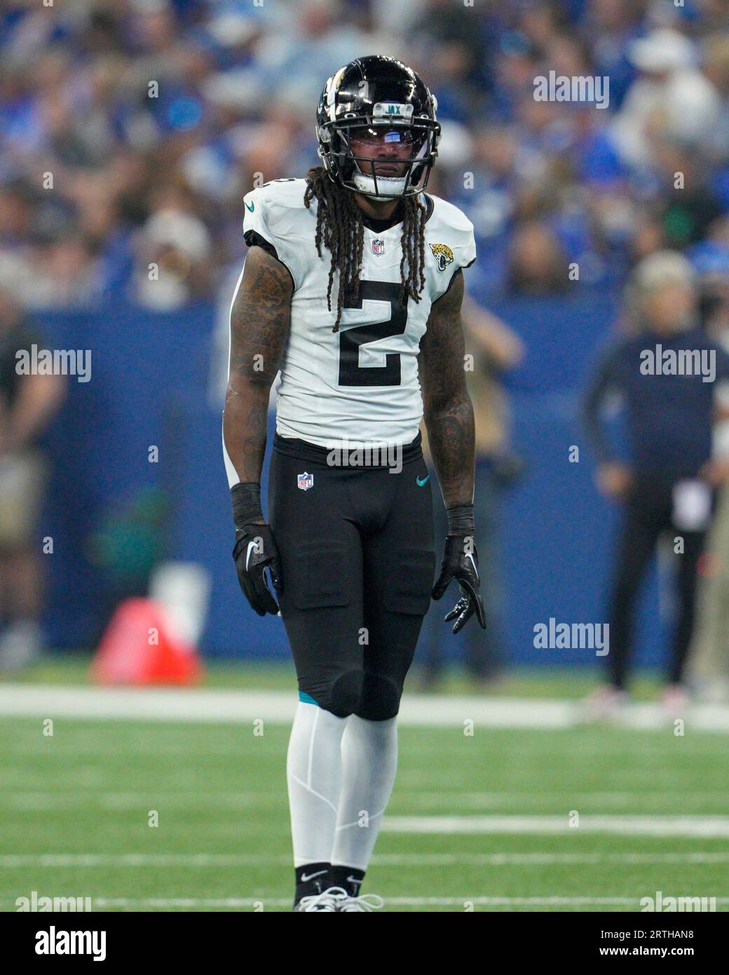 Jacksonville Jaguars safety Rayshawn Jenkins (2) plays during an NFL ...