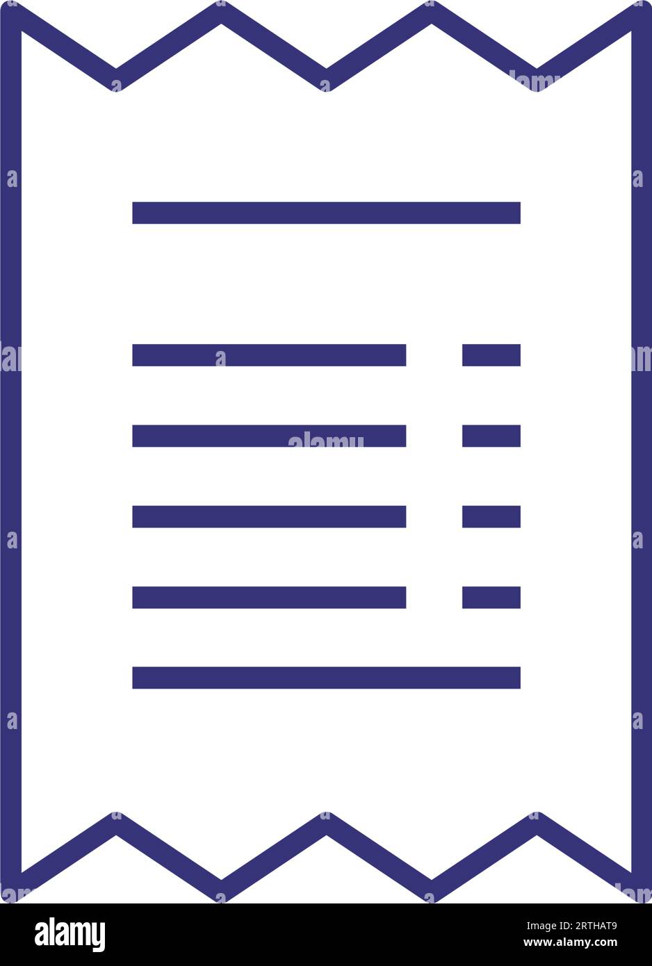 Bill line icon Stock Vector Image & Art - Alamy