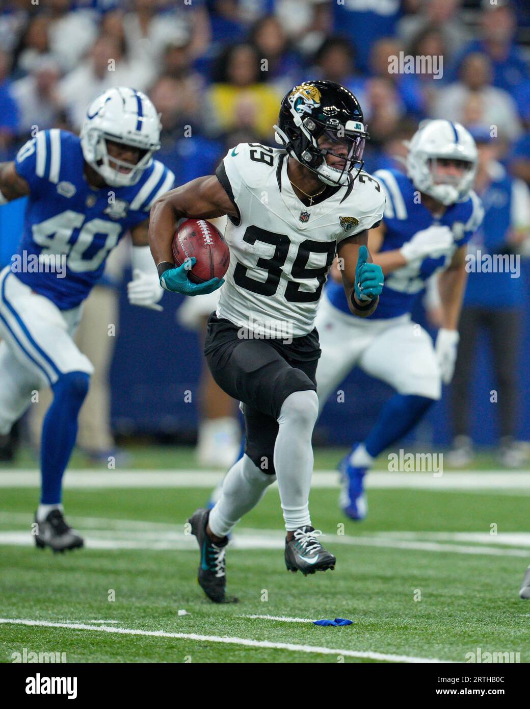 Jacksonville Jaguars wide receiver Jamal Agnew (39) runs during an NFL ...