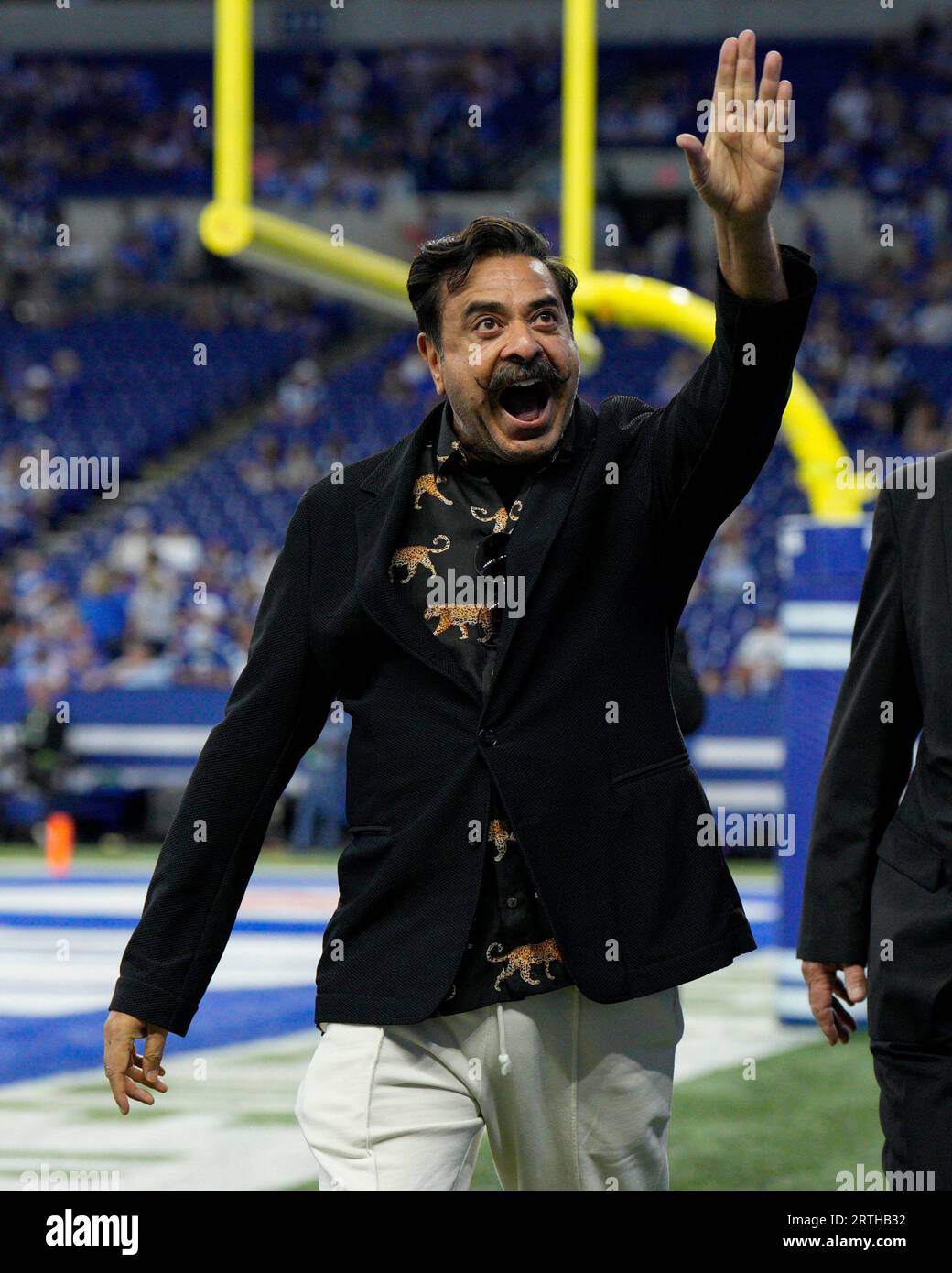 Jacksonville Jaguars owner Shahid Khan is seen before the start of an ...