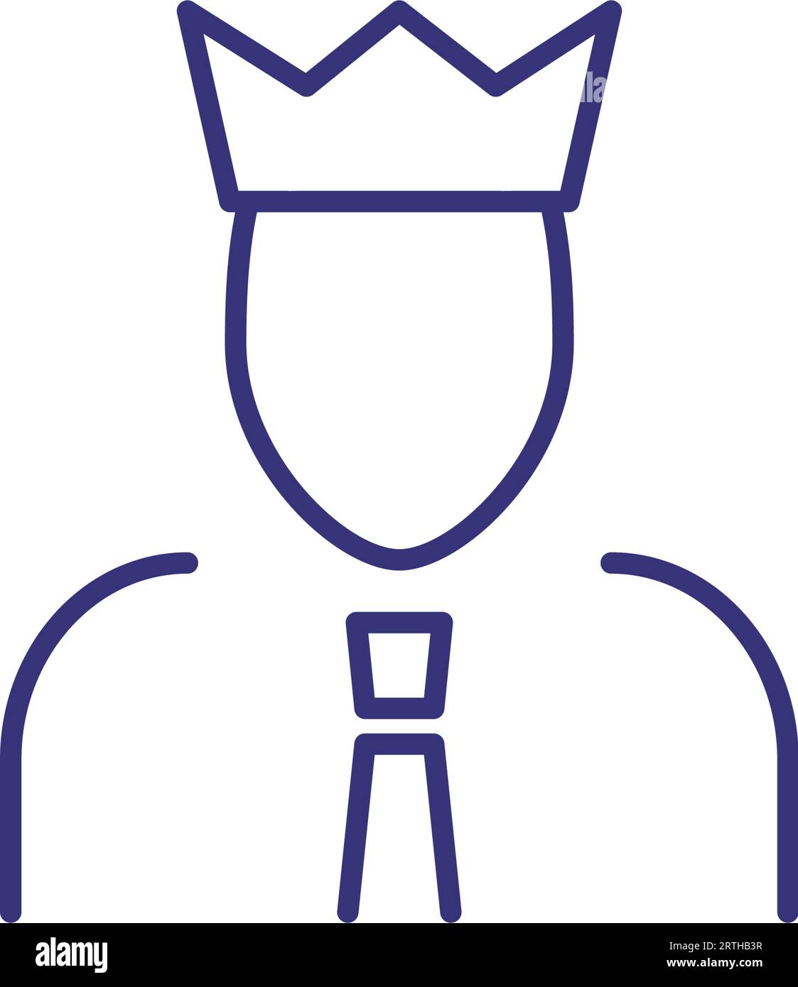 Boss hierarchy leader icon Cut Out Stock Images & Pictures - Alamy