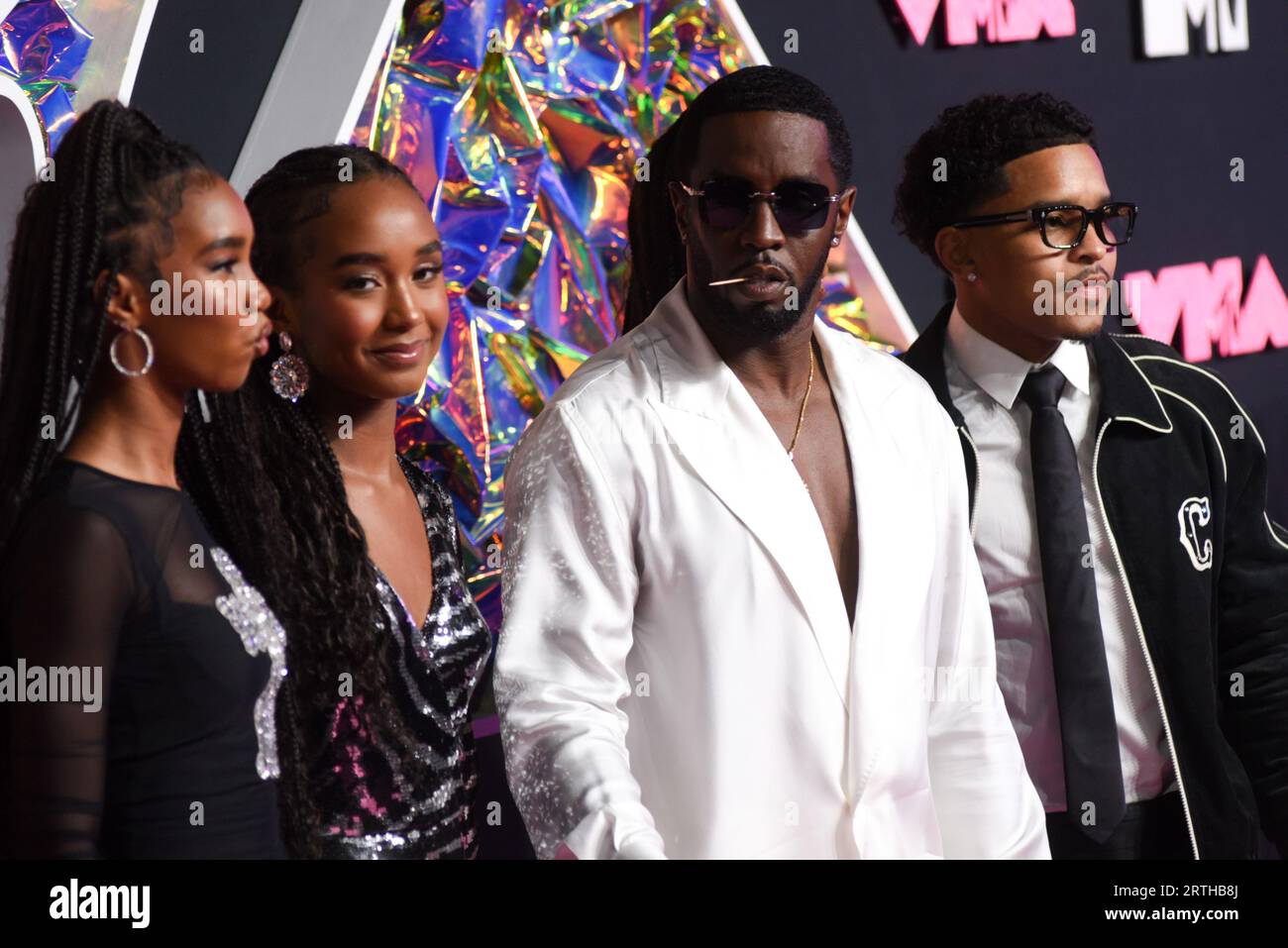 New Jersey, USA. 12th Sep, 2023. Sean Combs (center), aka Diddy ...