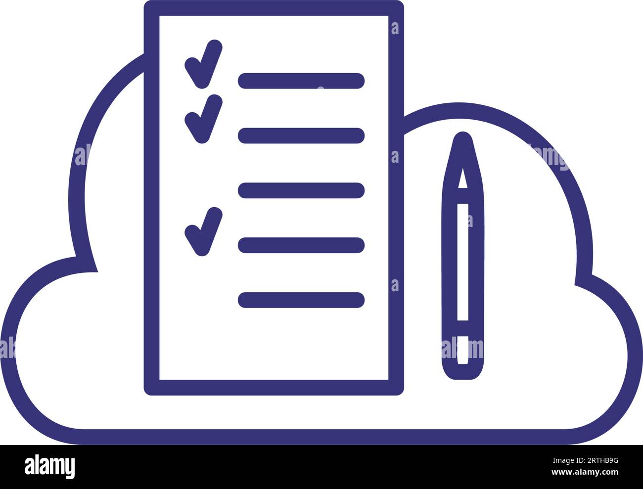 Cloud management line icon Stock Vector Image & Art - Alamy