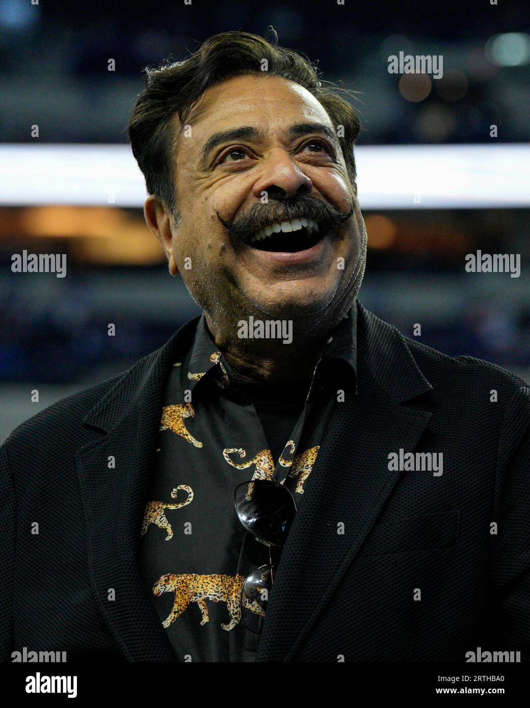 Jacksonville Jaguars owner Shahid Khan is seen before the start of an ...