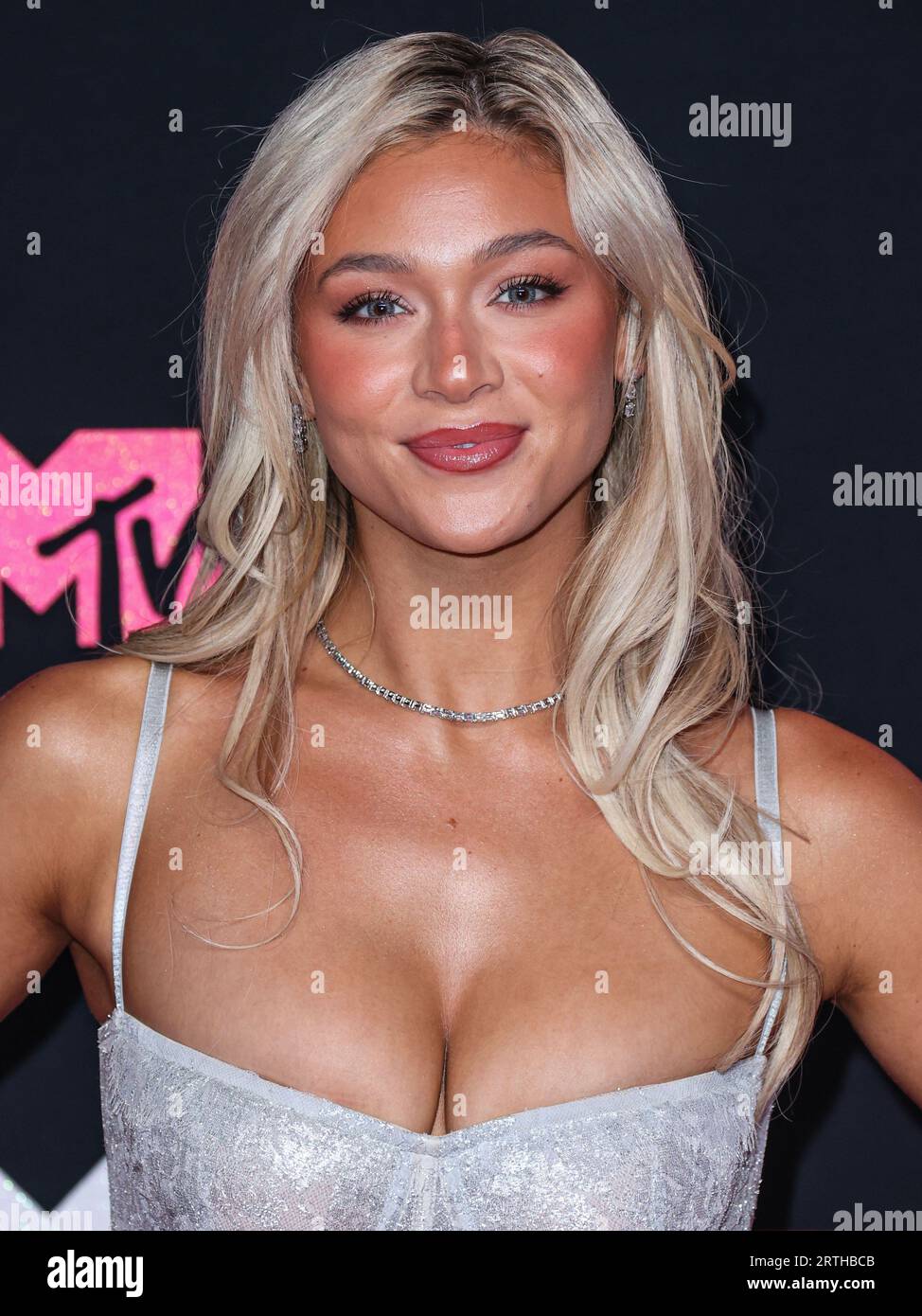 NEWARK, NEW JERSEY, USA - SEPTEMBER 12: Audrey Trullinger arrives at the 2023 MTV Video Music ...