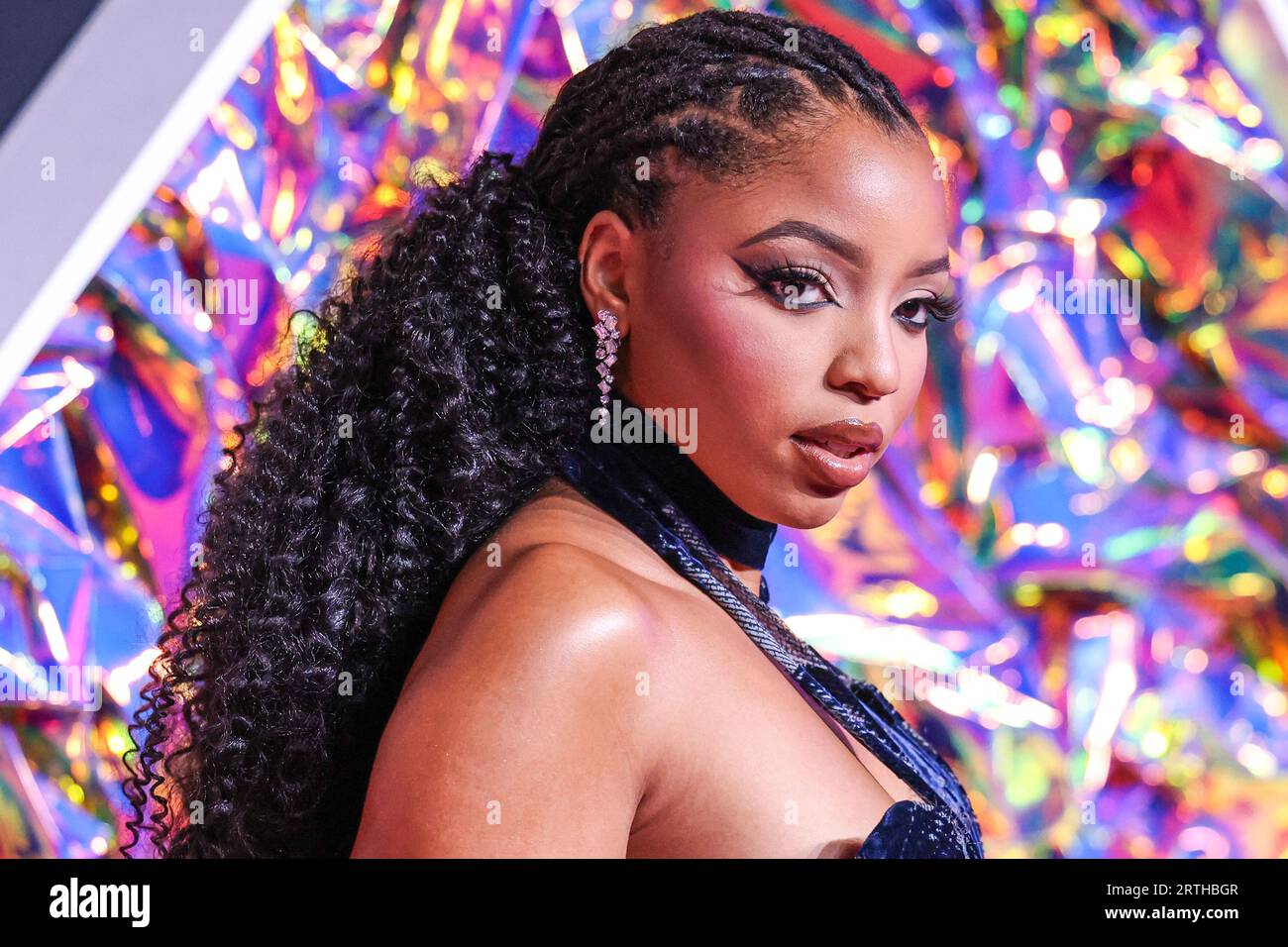 NEWARK, NEW JERSEY, USA - SEPTEMBER 12: Chloe Bailey wearing a Roberto ...