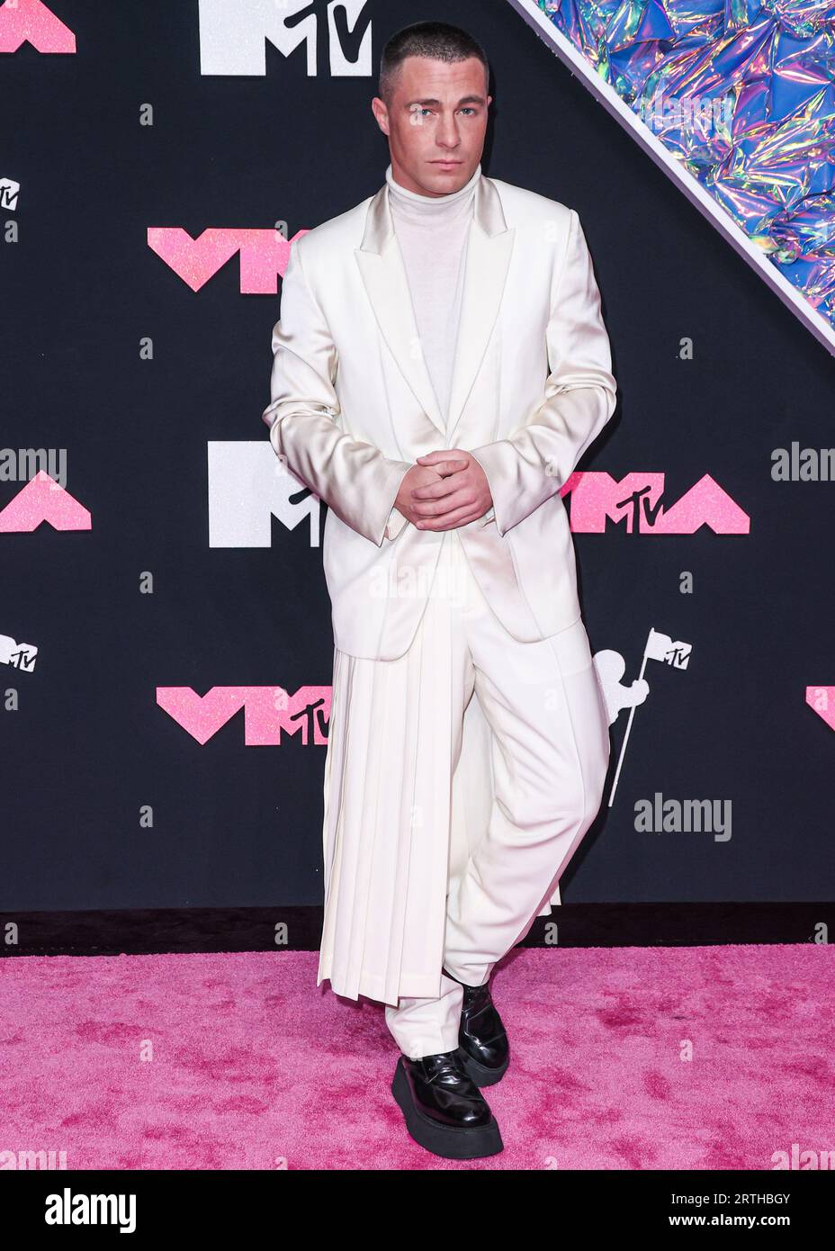 NEWARK, NEW JERSEY, USA - SEPTEMBER 12: Colton Haynes arrives at the ...