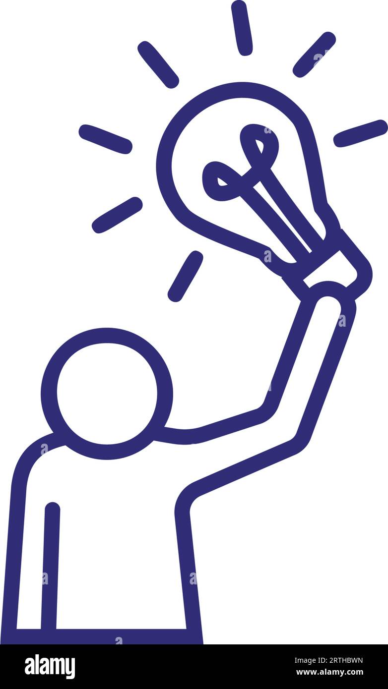 New idea icon monochrome Stock Vector Images - Alamy