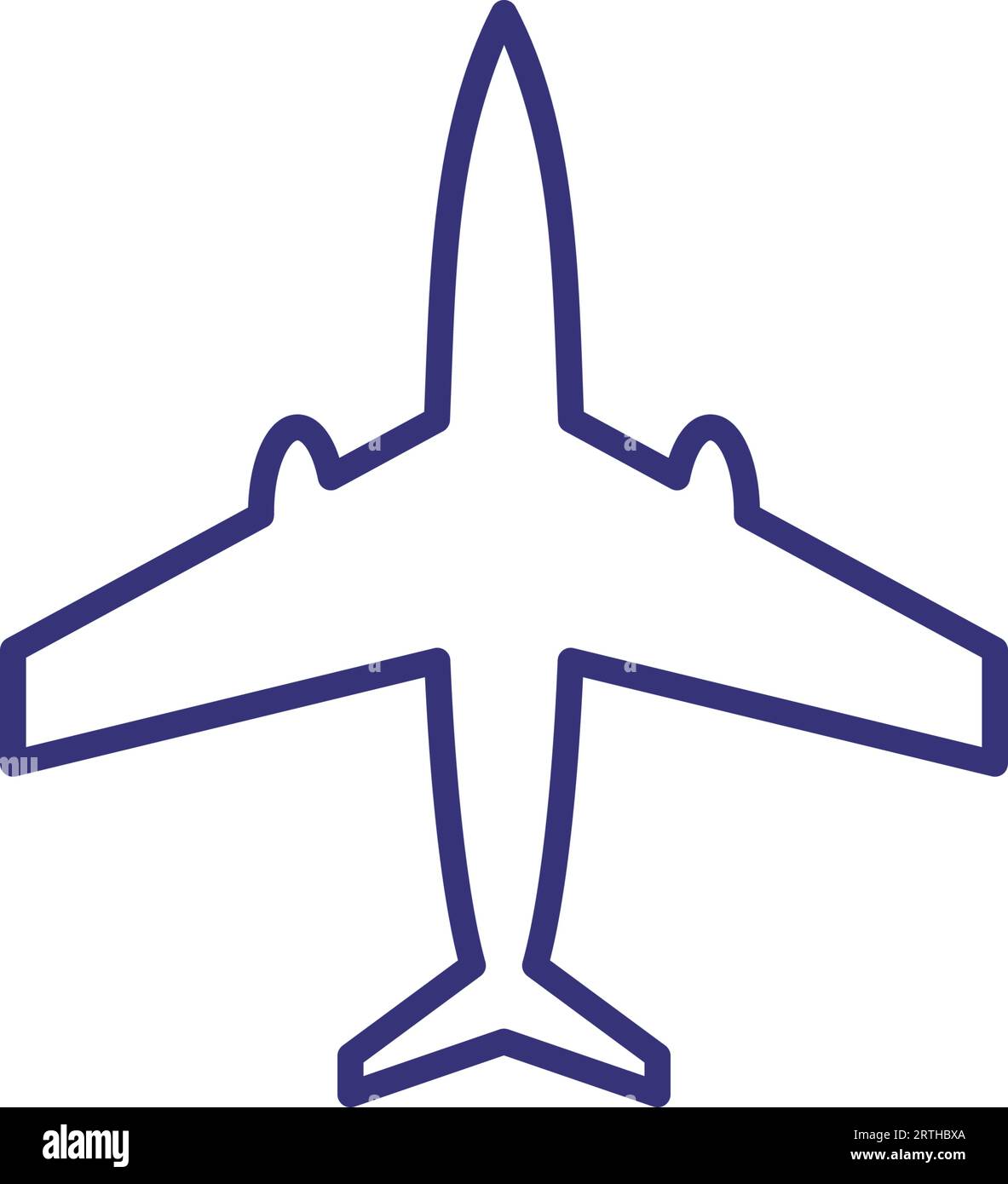 Passenger plane line icon Stock Vector Image & Art - Alamy