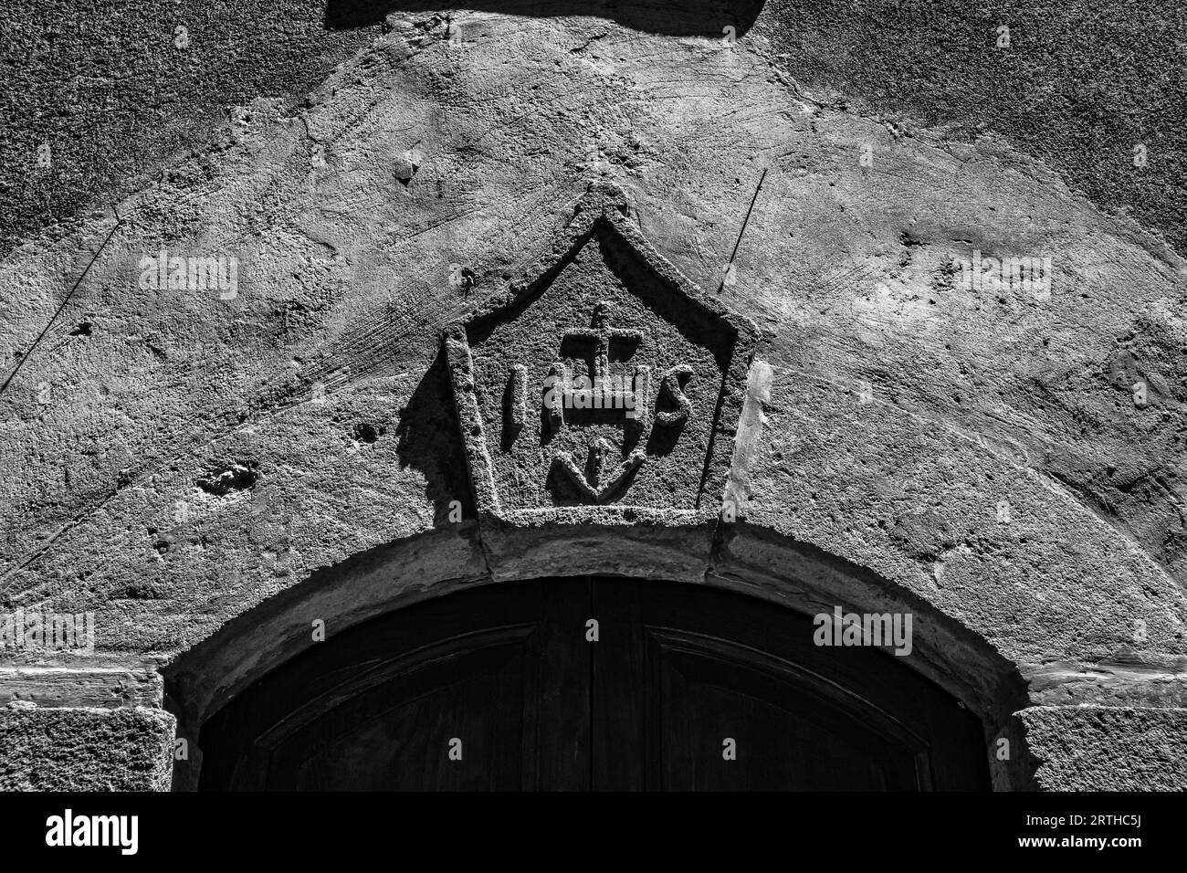 Town of Bomarzo, Viterbo, Italy. Travel street view of city ...
