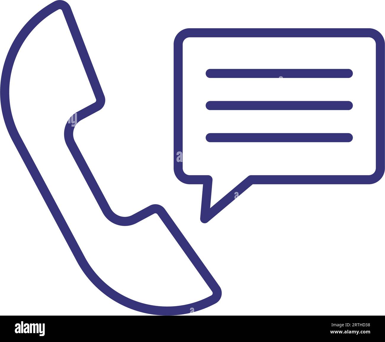 Contact us thin line hi-res stock photography and images - Alamy