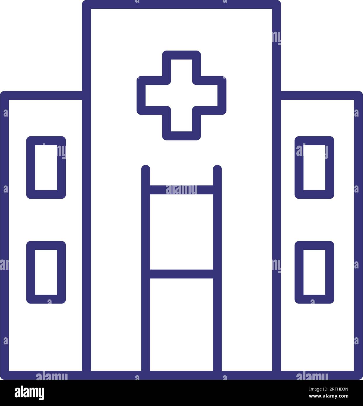 Hospital building line icon Stock Vector Image & Art - Alamy