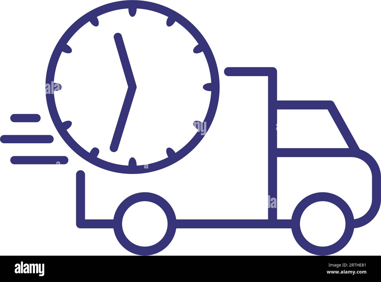Delivery time Cut Out Stock Images & Pictures - Alamy