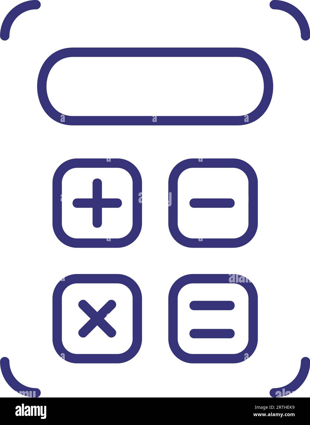 Electronic calculator linear Cut Out Stock Images & Pictures - Alamy