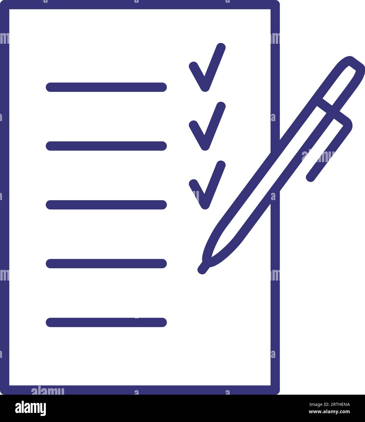 Planning line icon Stock Vector Image & Art - Alamy