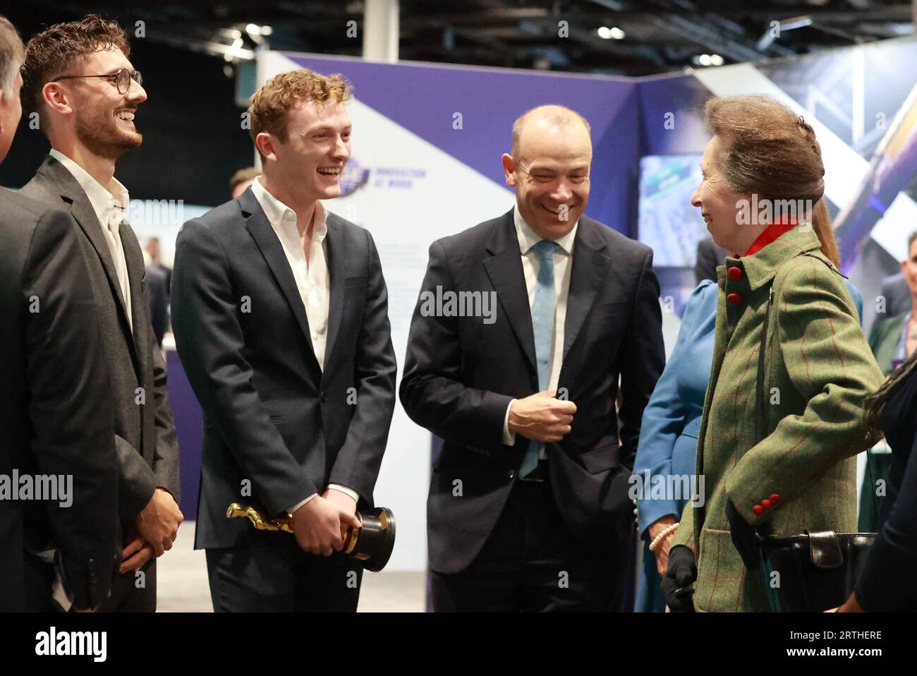 (left to right) Tom Berkeley, Ross White, Northern Ireland Secretary ...