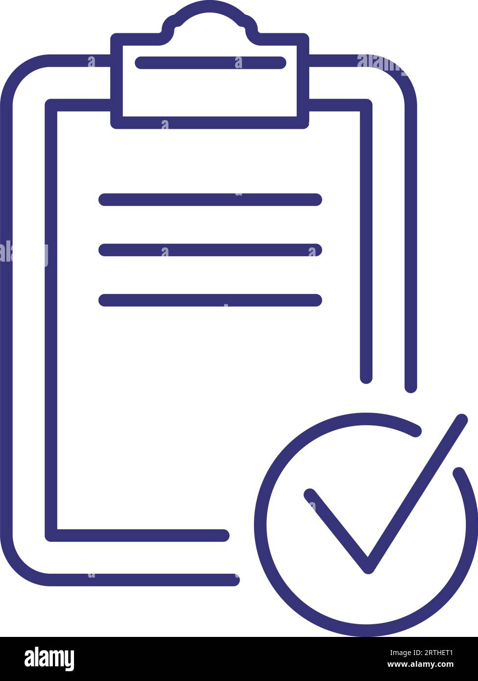 Checklist line icon Stock Vector Image & Art - Alamy