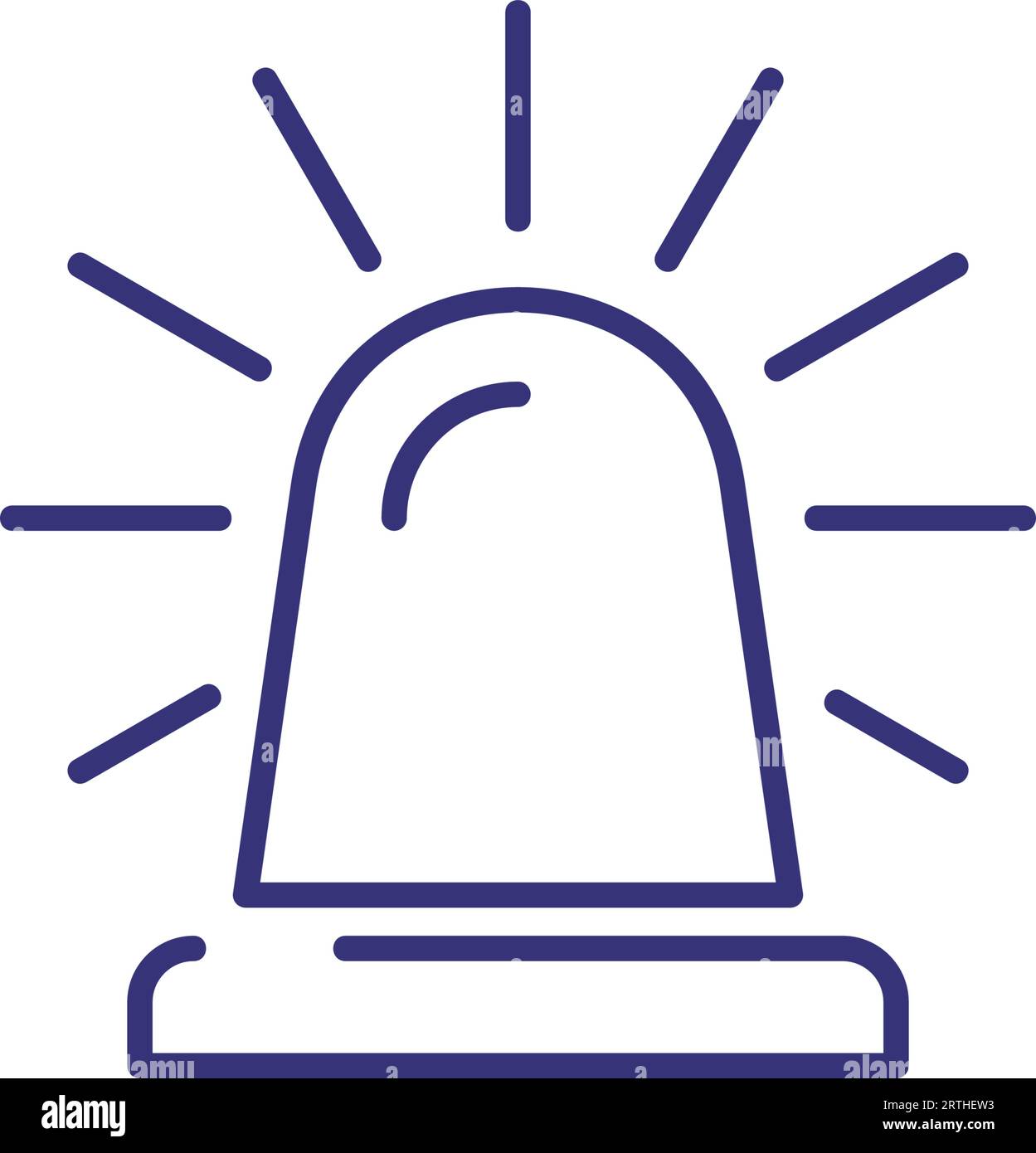 Flashing light line icon Stock Vector Image & Art - Alamy