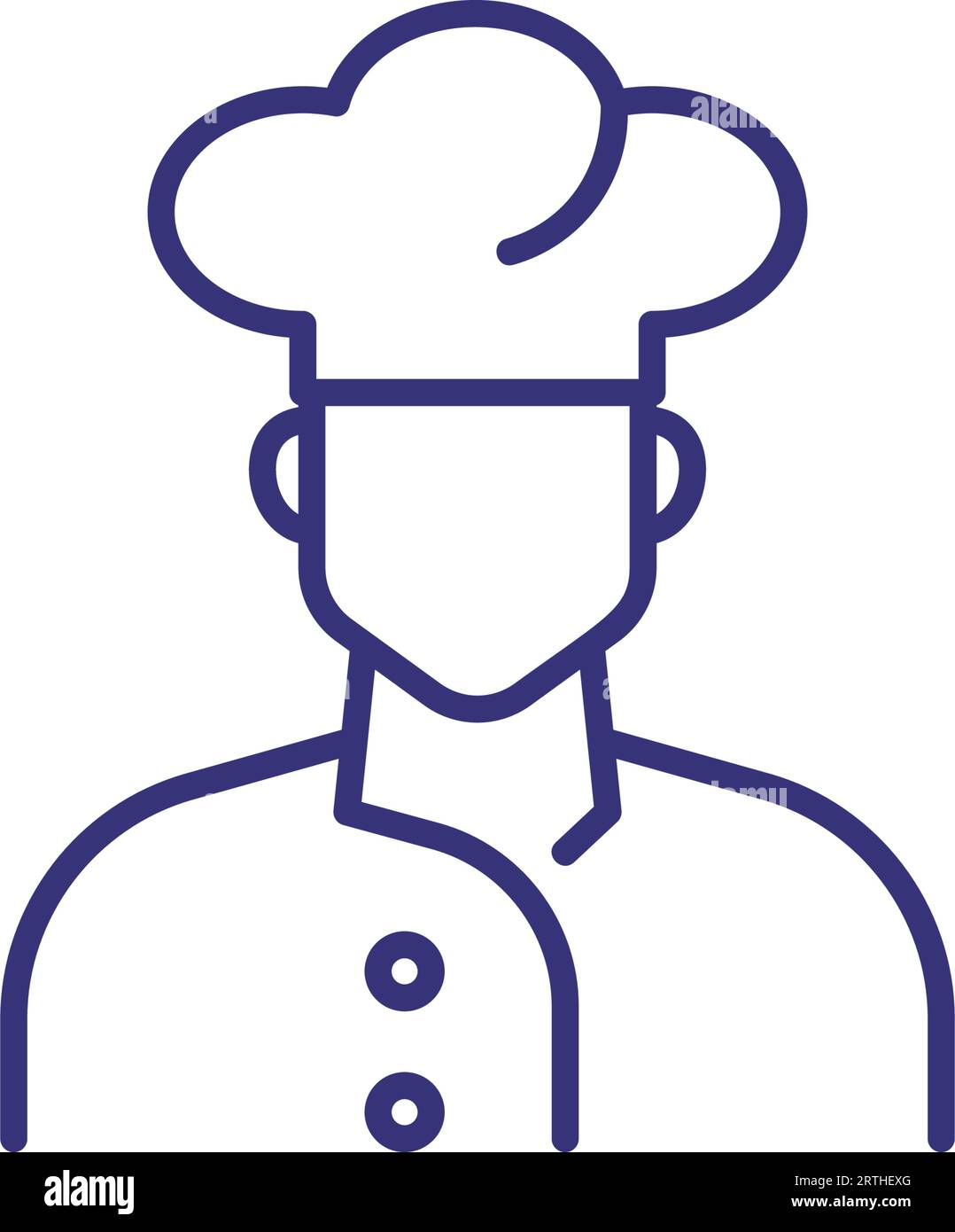 Chef avatar silhouette design hi-res stock photography and images - Alamy