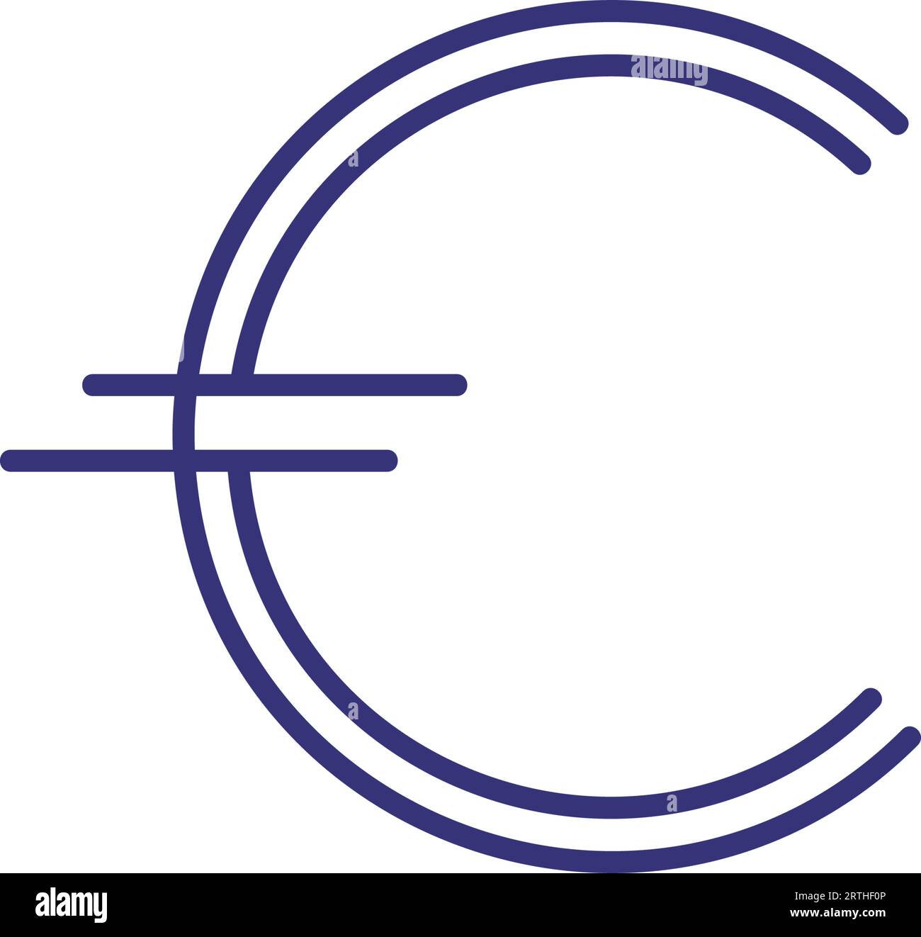 Euro symbol line icon Stock Vector Image & Art - Alamy