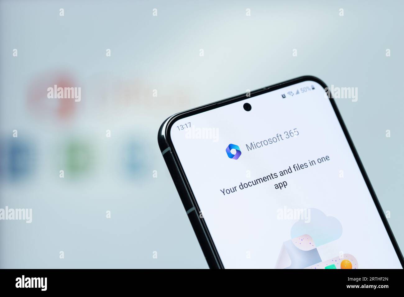 New York, USA - August 20, 2023: Open documents in Microsoft office 365 ...