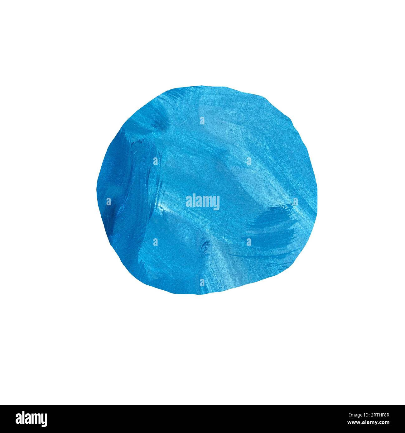 Dot point sign blue watercolor hand drawn Stock Photo - Alamy