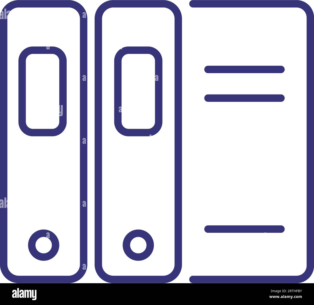 Data folders icon outline hi-res stock photography and images - Alamy