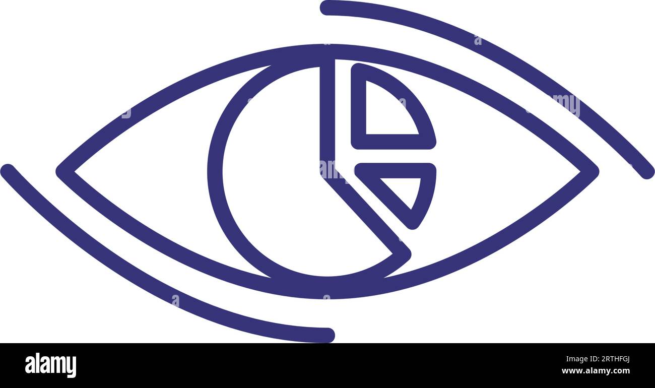 Analytic vision line icon Stock Vector Image & Art - Alamy