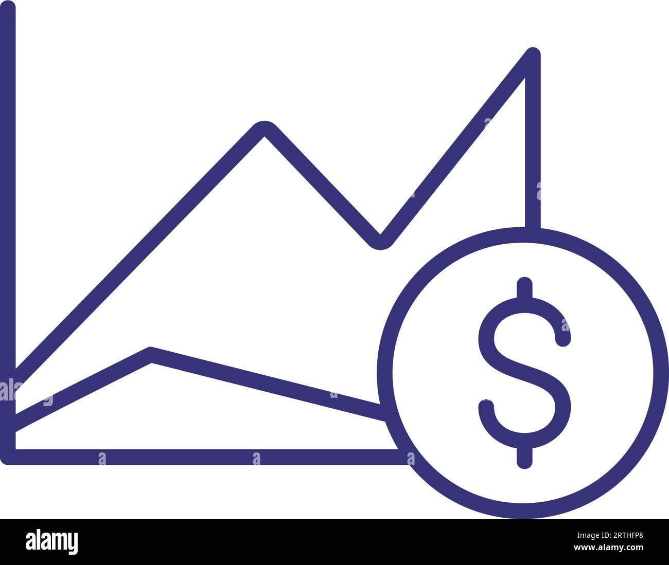 Financial monitoring currency dollar Stock Vector Images - Alamy