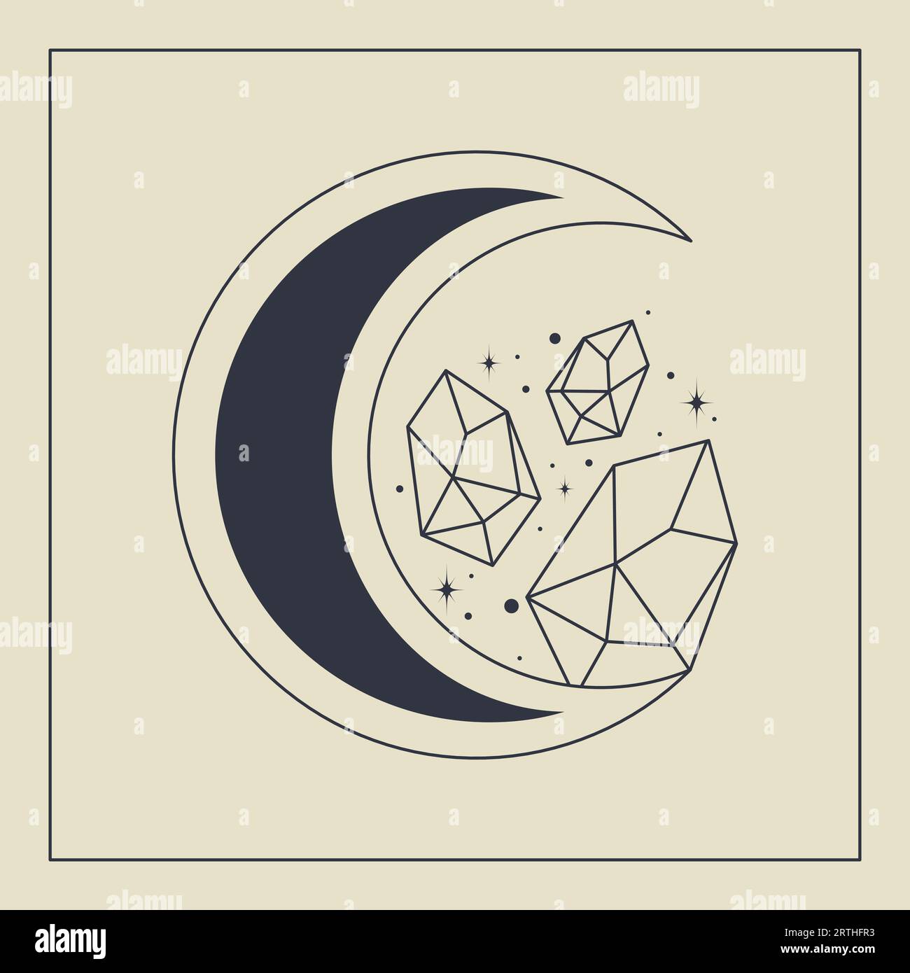 Crystal healing minimal Stock Vector Images - Alamy