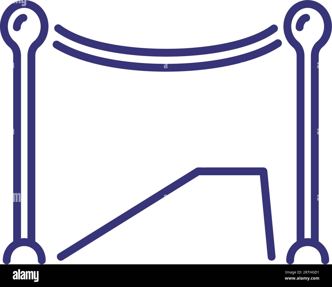 Hall line icon concept Stock Vector Images - Alamy