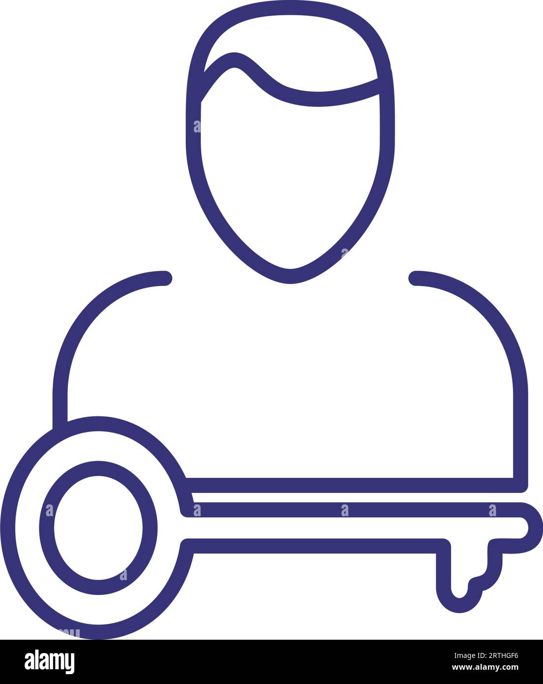 Security logo profile person Cut Out Stock Images & Pictures - Alamy