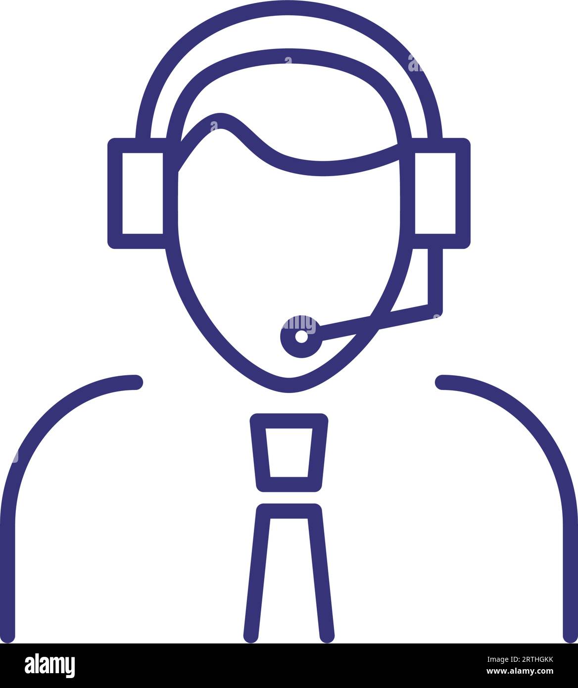 Support operator line icon Stock Vector Image & Art - Alamy