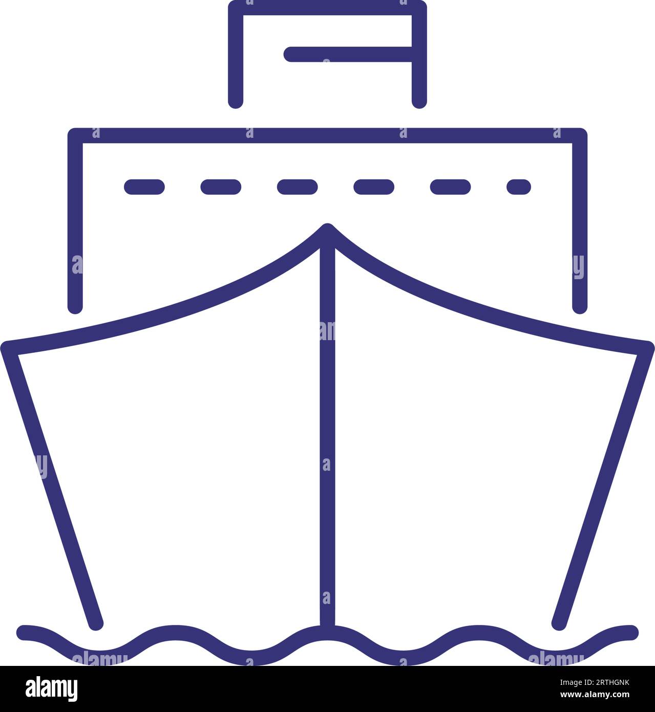 Cruise ship line icon Stock Vector Image & Art - Alamy