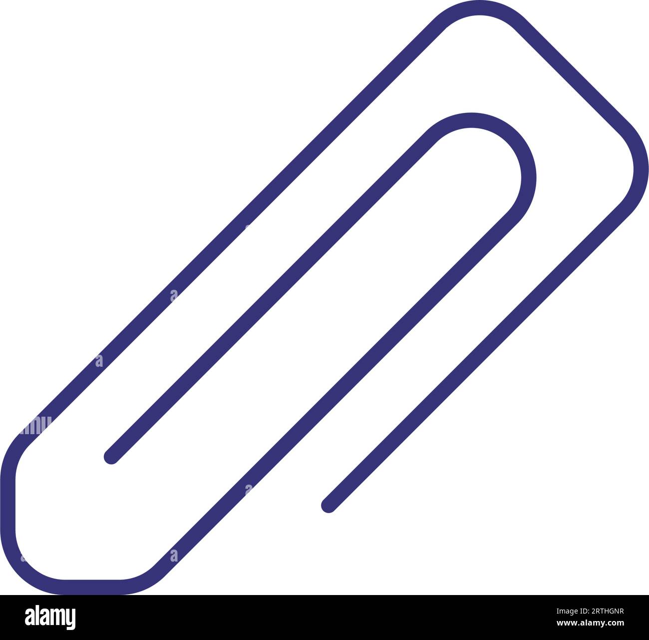 Paperclip minimal icon Stock Vector Images - Alamy