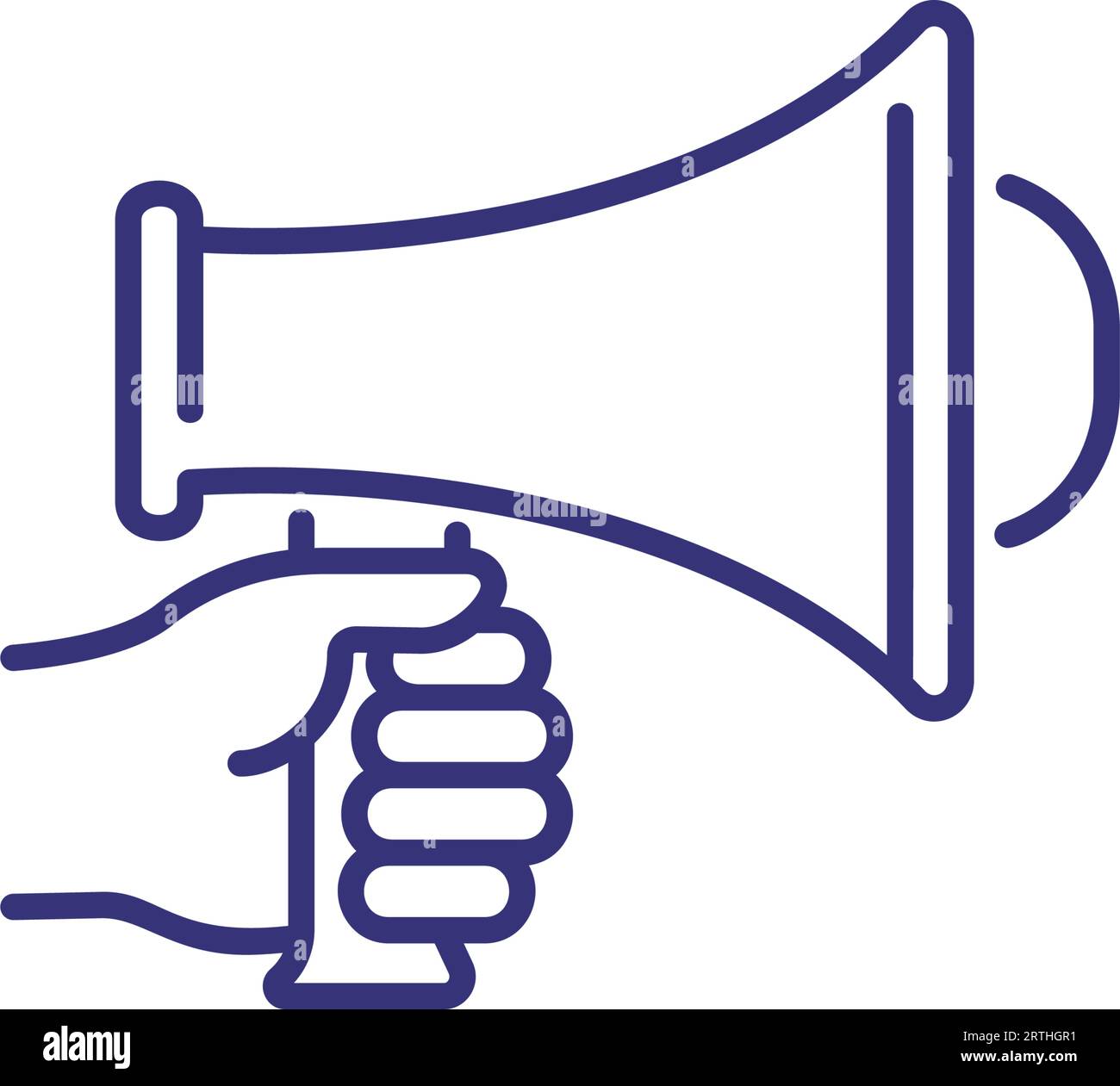 Silhouette cinema director megaphone icon hi-res stock photography and ...