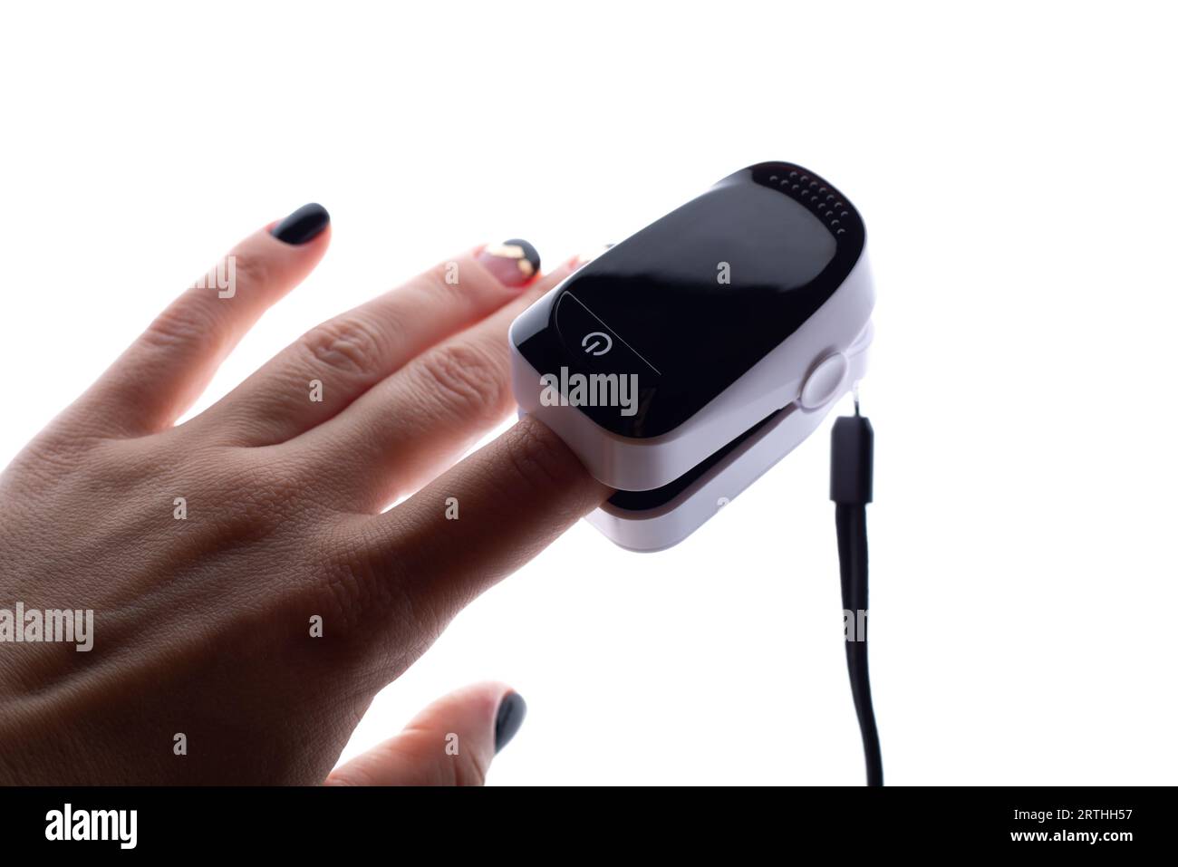 pulse meter and blood oxygen Stock Photo - Alamy