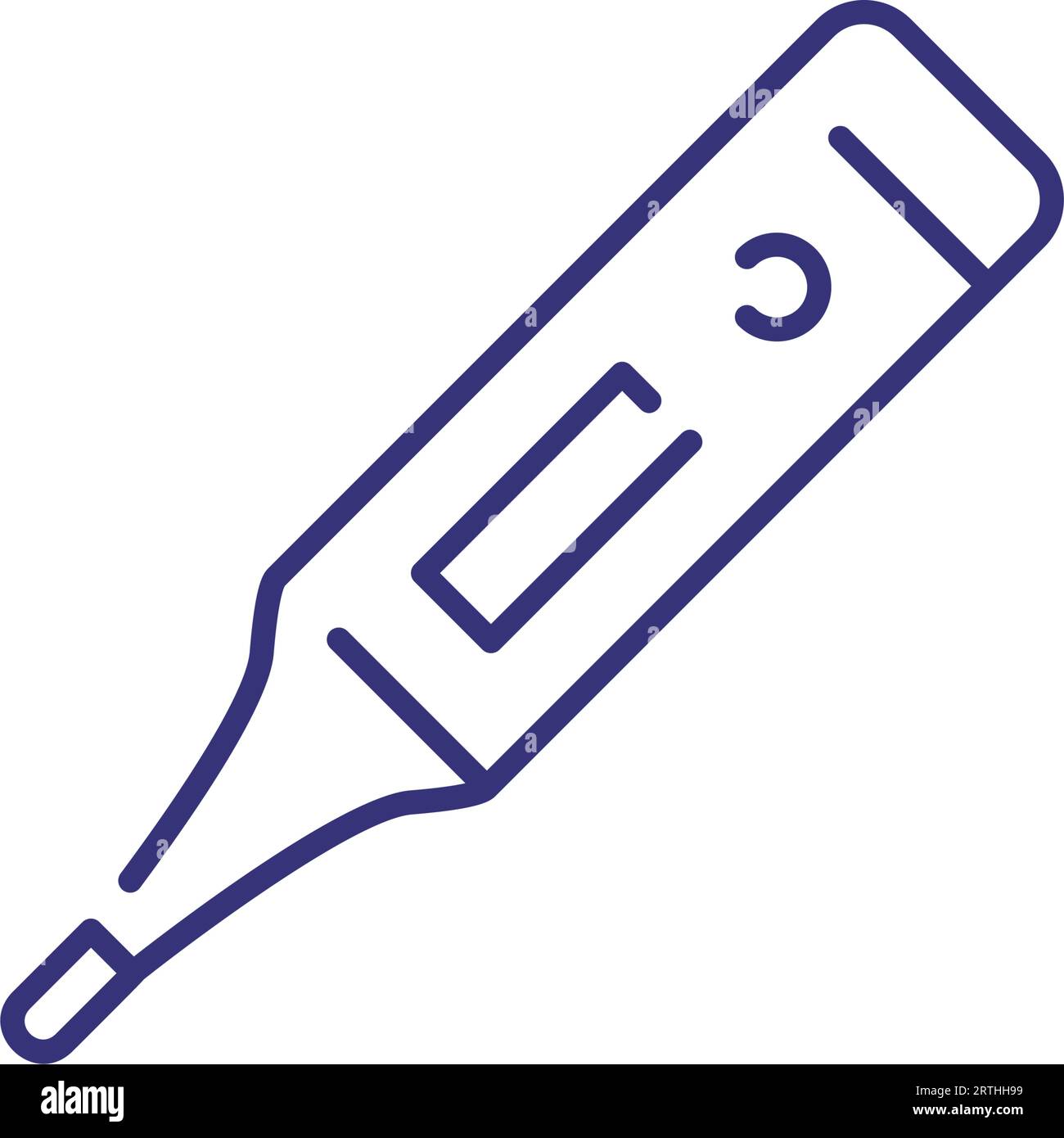 Digital thermometer line icon Stock Vector Image & Art - Alamy