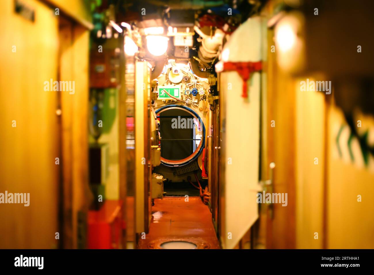 Structure of a submarine. Ships valves, main engine - engineering ...