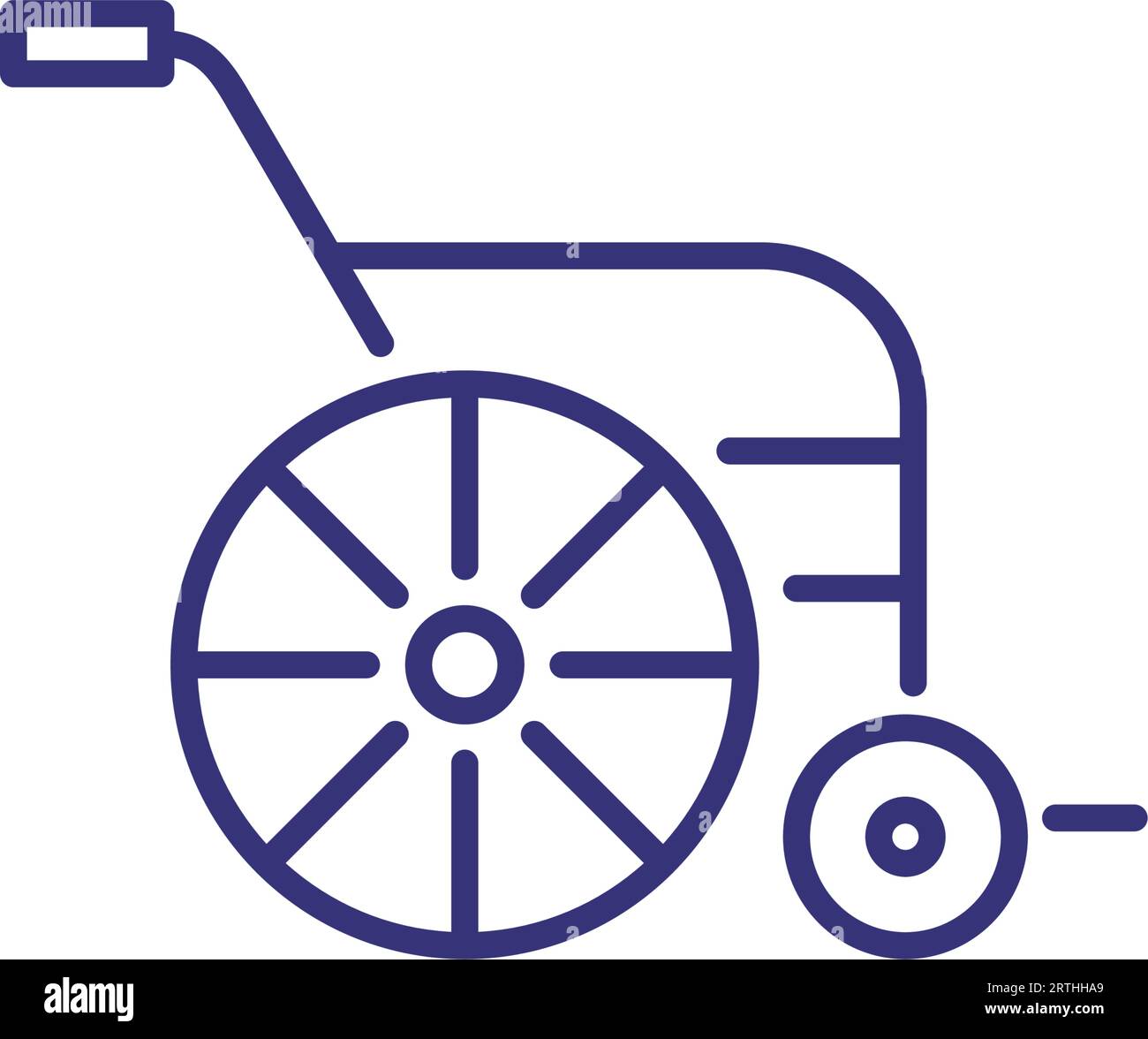 Wheelchair line icon Stock Vector Image & Art - Alamy