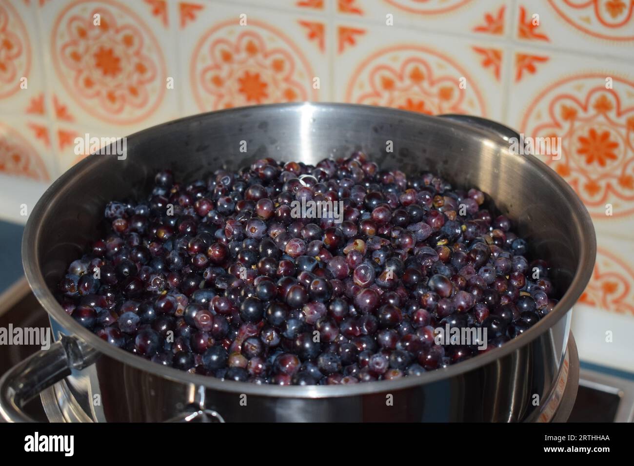 homemade red Merlot grape juice Stock Photo - Alamy