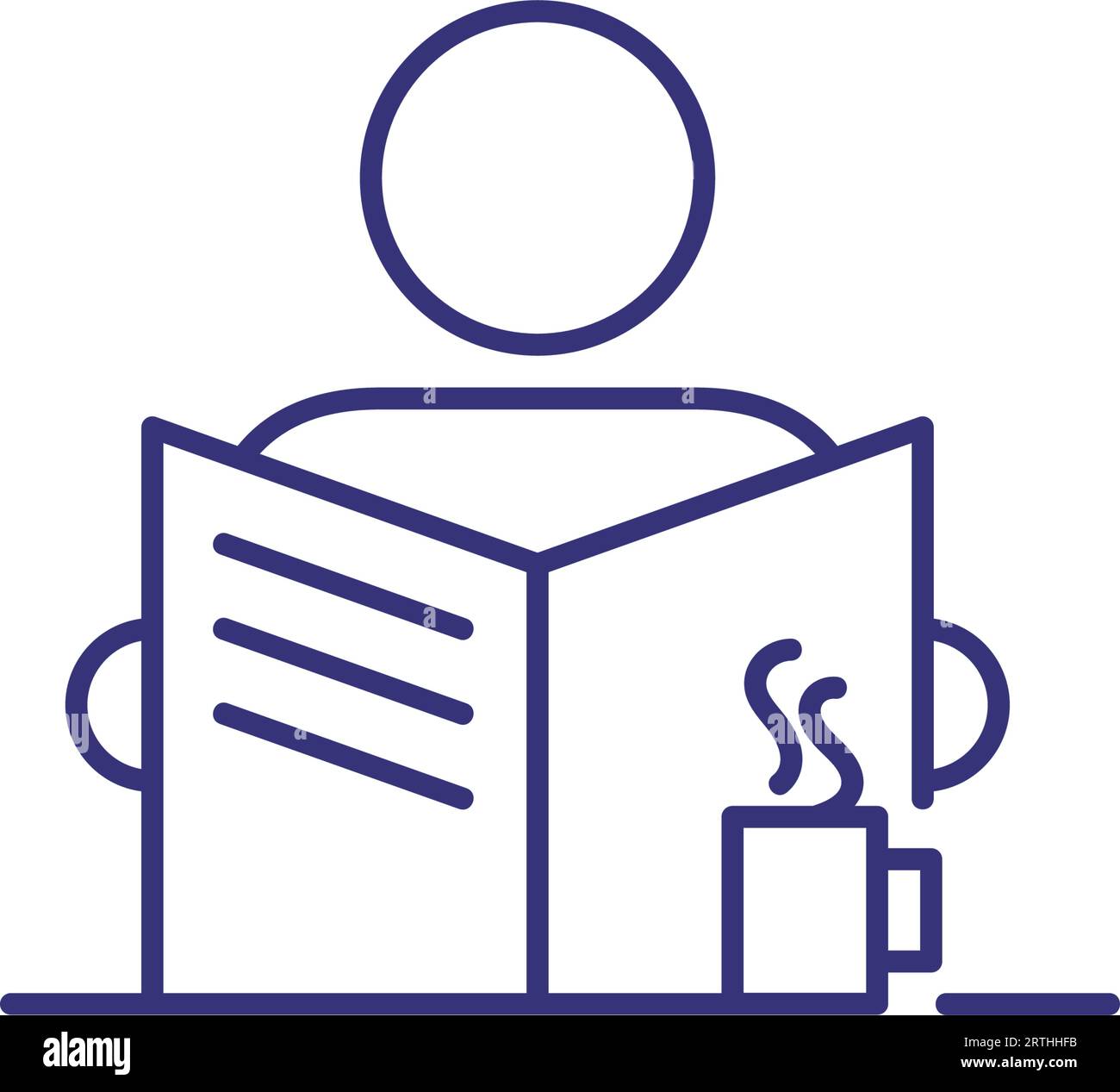 Work life balance line Stock Vector Images - Alamy