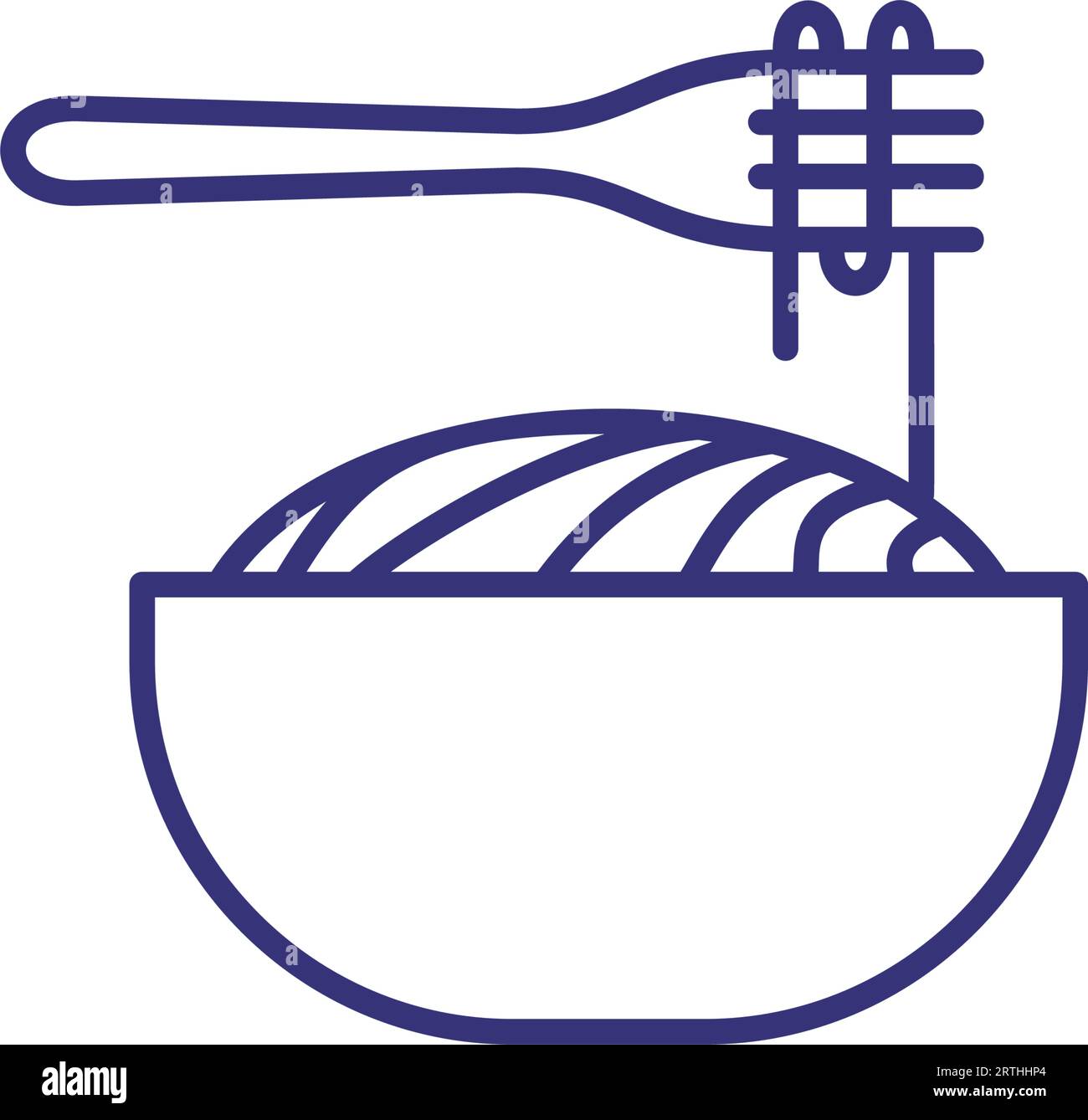 Thin spaghetti Stock Vector Images - Alamy