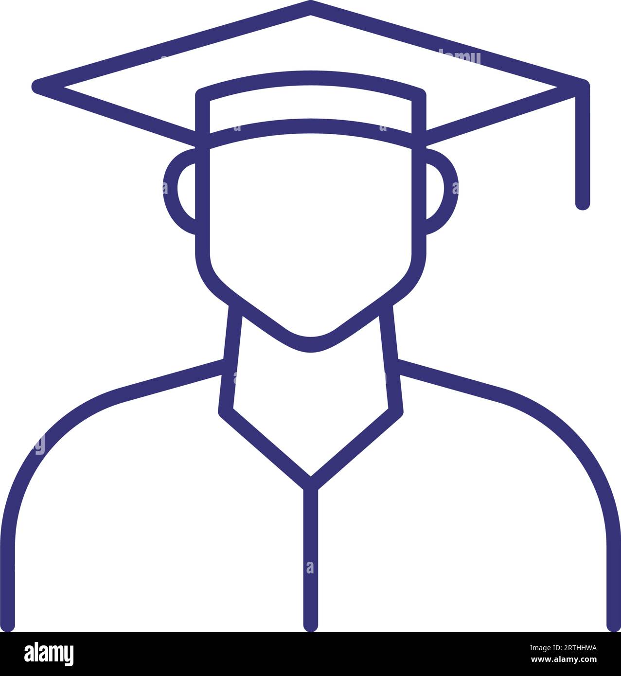 Student hat avatar Stock Vector Images - Alamy