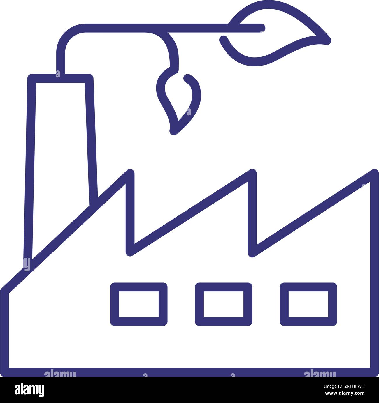 Green factory Cut Out Stock Images & Pictures - Alamy